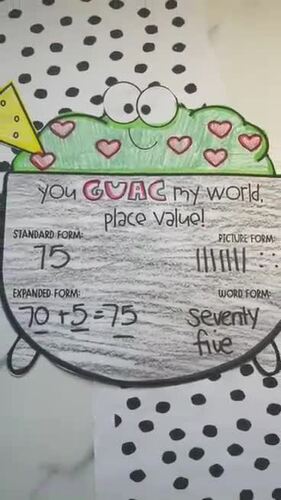 Valentine Math Place Value Crafts by The Teaching Diva Corner | TPT
