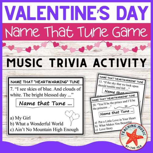 Valentine's Day Music Name That Tune Trivia Game | Valentine's Music ...