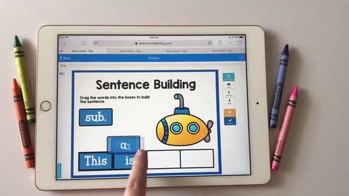 Phonics Sentence Building Boom Cards Big Bundle by Terrific Teaching ...