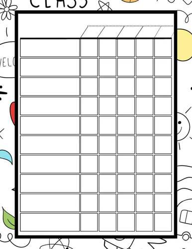 Ten Classroom Tracking Charts / School Theme by Teachtree | TPT