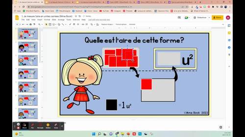 BUNDLE: Je mesure l'AIRE et le PÉRIMÈTRE Google Slides™ + 3 quiz by Mme ...
