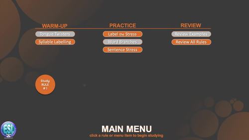 Word Stress Rules & Digital Syllable Division Pronunciation Practice ...