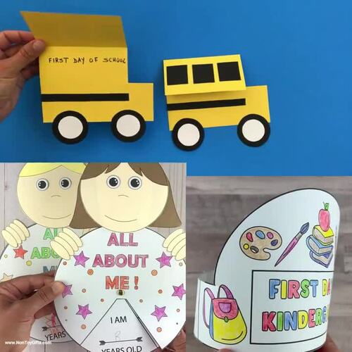 Kindergarten Back to School Crafts by Non-Toy Gifts | TPT