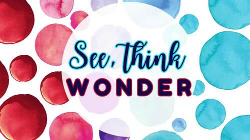See, think, wonder writing picture prompts. by Elementary my peers