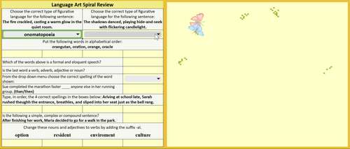 NO Prep - Spiral ELA Review Bundle for 4th or 5th Grade - Week 9