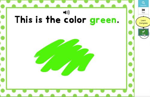 Identifying the Color Green Using Boom Cards™ | Digital by Just Julie Shop