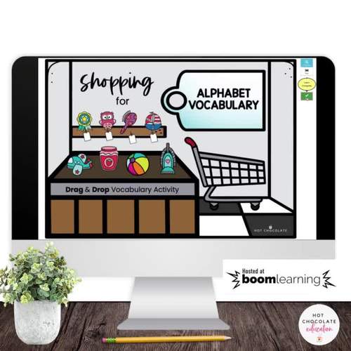 Alphabet Words - Initial Letter Sorting Activity | Drag & Drop Boom Cards™