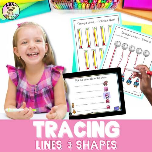 Tracing lines and shapes Fine Motor Skills and OT Activities BUNDLE ...