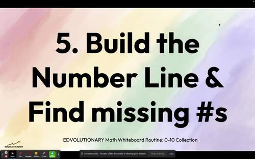 Week 5: K/1 Number Writing, Math Vocabulary & Fact Fluency Whiteboard ...