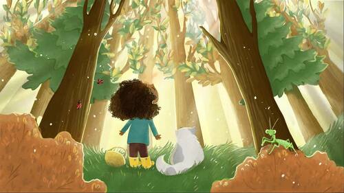 Relaxing Music Video For The Classroom "Sunlight Through The Trees"