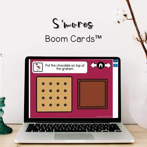 Smores Following Commands Sequencing Retell Speech Therapy No Prep Boom ...