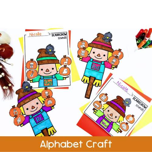 Fall Alphabet Craft | Fall Crafts | Scarecrow Beginning Sounds ...