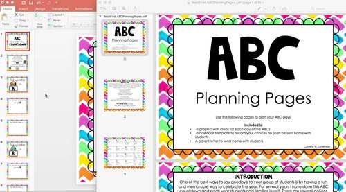 End of the Year Celebration (ABC- Can be used for Distance Learning)