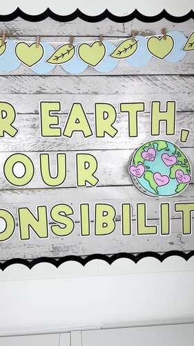 Earth Day Writing Craft, Earth Day Craftivity & Bulletin Board | TPT