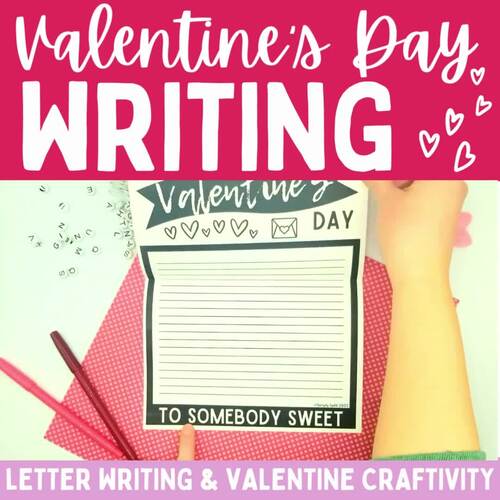Valentine's Day Writing Craftivity | K-3 Letter Writing & Valentine ...