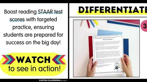 STAAR Reading Comprehension Passages, Questions & ECR: Differentiated ...