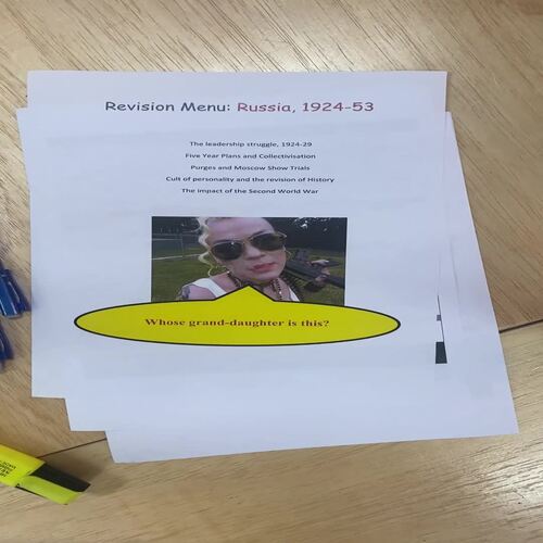 IGCSE History Revision Menu – Stalin's USSR - Grades 10-11 | TPT