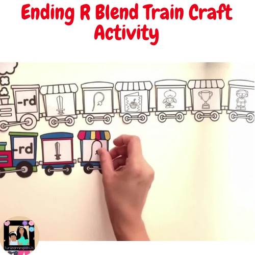 Consonant Ending R Blends Train Craft Activity | Blends Craft Activity