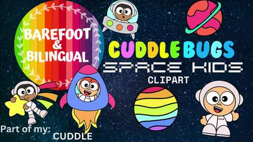 Astronaut Kids Clipart - Cuddlebugs Collection | TPT