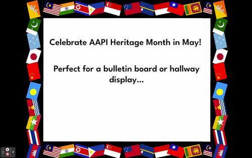 AAPI/Asian American-Pacific Islander Heritage Month Posters- Flag ...