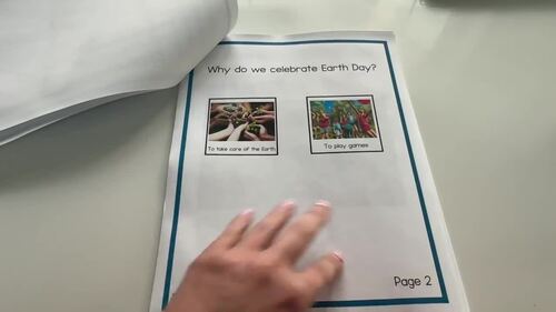 NO PREP Earth Day Adapted Book - PRINT & GO - Special Education and PreK