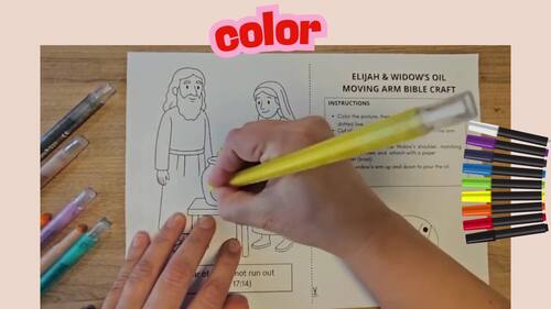 Elijah and the widow bible Printable, Sunday school, old testament ...