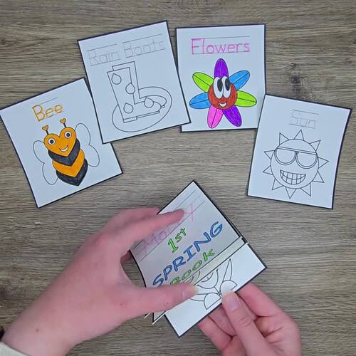 My First Spring Book -Color and Trace by HH Fun and Learning | TPT