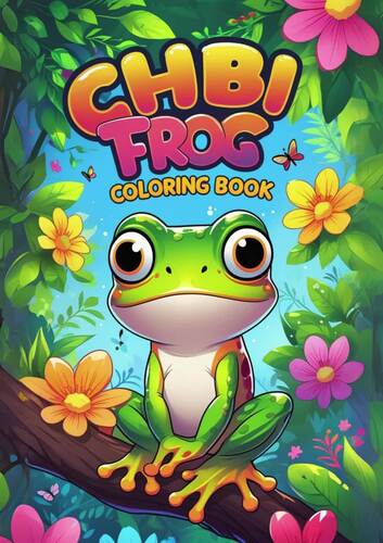 Chibi Tree Frog Coloring Book – 50-Pages Coloring Fun for Kids & Toddlers
