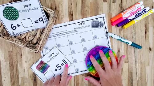 Missing Number Addition Addends within 20 Fidget Bubble Poppers |POP IT ...