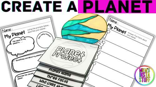 Create Your Own Planet Science Project by MrM'sInstaStuff | TPT