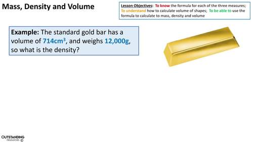 Mass, Volume and Density Lesson by Outstanding Resources | TPT