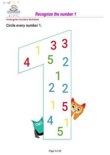 Workbook Numbers: Creative Way For Kids To Learn Numbers 1-10 ...
