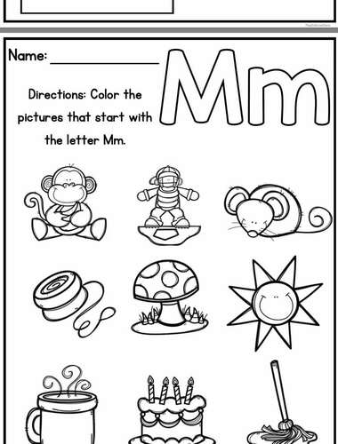 Letter Of The Week. Letter M | Handwriting Resource - PreK & Kindergarten