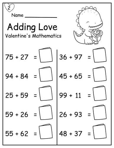 Adding Love Valentine's Mathematics by Prodpran Design | TPT