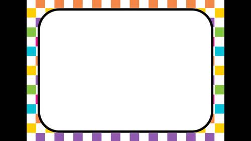 Boom Card Templates and Frames in Bright Colors by Sheila Cantonwine