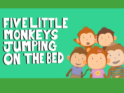 Music video for preschool children - 'Five Little Monkeys Jumping on ...