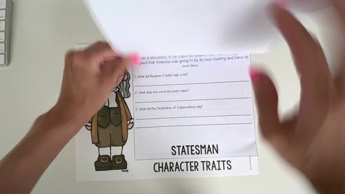 Benjamin Franklin Flipbook Activity by Love Learning | TPT