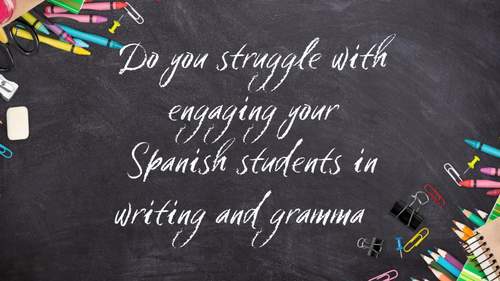 Spanish Christmas Writing, Vocabulary & Grammar Activities for Grades 1-3