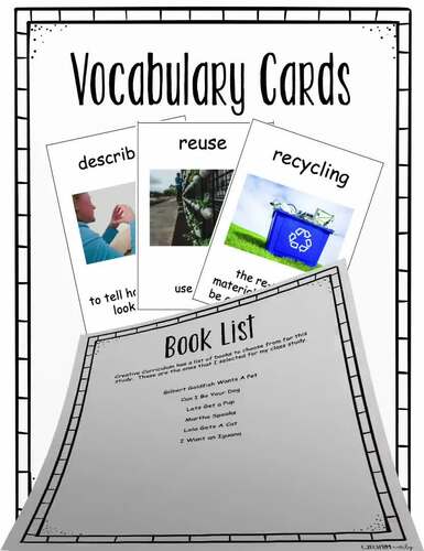 Pet Study Supplements Creative Curriculum Preschool w/ Math & ELA ...