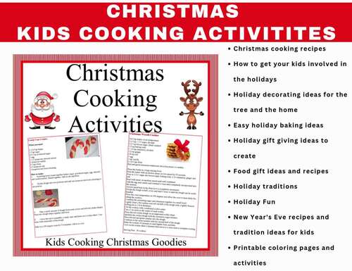 Christmas-Themed Kids Cooking Activities – Holiday Recipes, Crafts ...