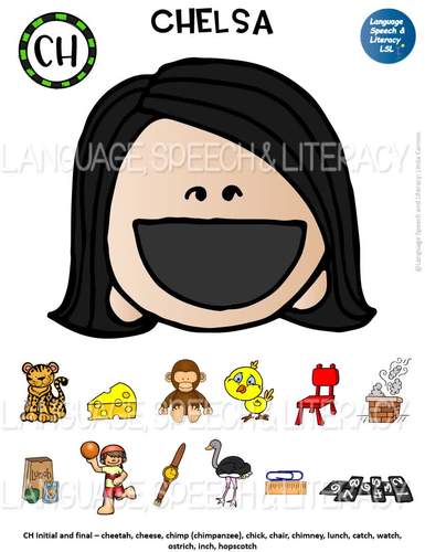 Distance Learning | Speech Therapy | Articulation of CH Sound Scenes