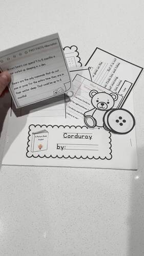 Picture book pocket: Corduroy by Ms Bee's Lesson Plans | TPT