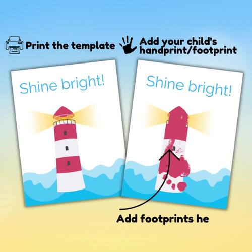 Summer Handprint Craft | Shine Bright | End of Summer Activties ...