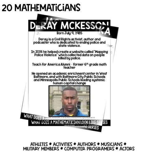 Mathematician Posters by 4 the Love of Math | Teachers Pay Teachers