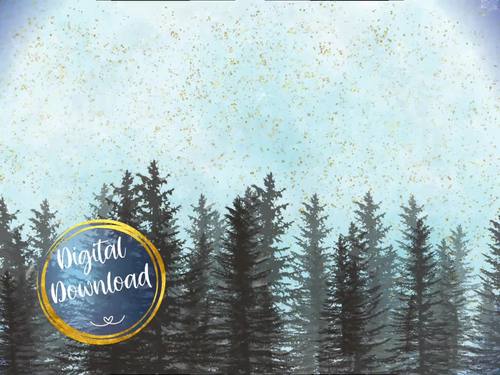 Winter Scenes Digital Papers by Teach Elite | TPT