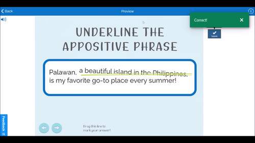 Appositive Phrases: Identification and Sentence Expansion Boom Cards™