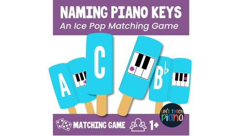 Piano Keys Game Naming Black Keys White Keys Low Prep by Let's Teach Piano