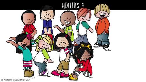 Kidlettes clip art 9, Kids clip art COMBO PACK by Melonheadz Clipart
