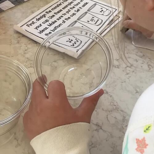 Monster in a Cup a Halloween No Bake Cooking, Craft, Snack, Writing ...