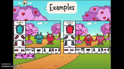 Build a Valentine's Monster BOOM Cards™ Initial R, R Blends, Vocalic R ...